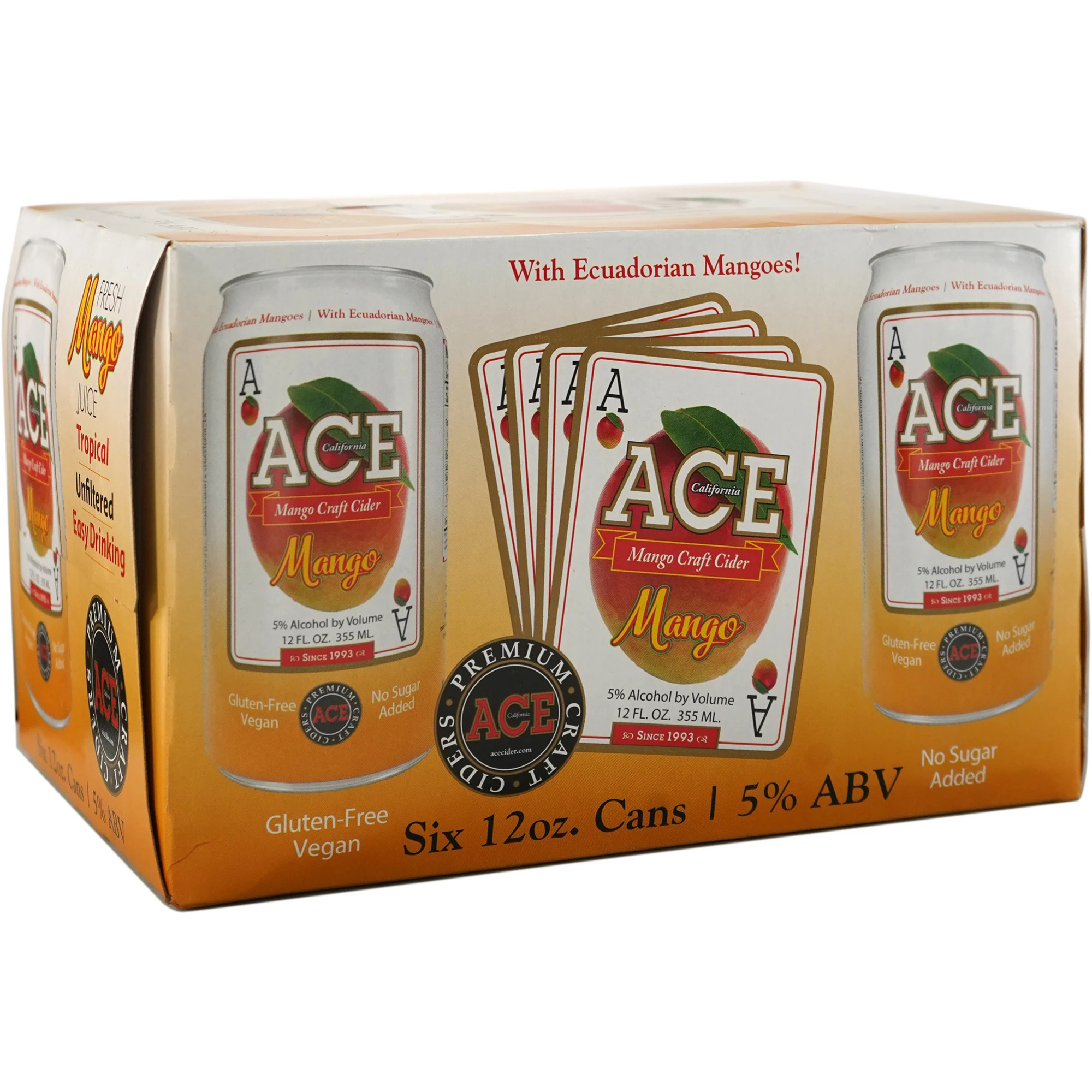 Ace Mango Cider 6 Pack | 12oz Cans – Park Plaza Liquor and Deli