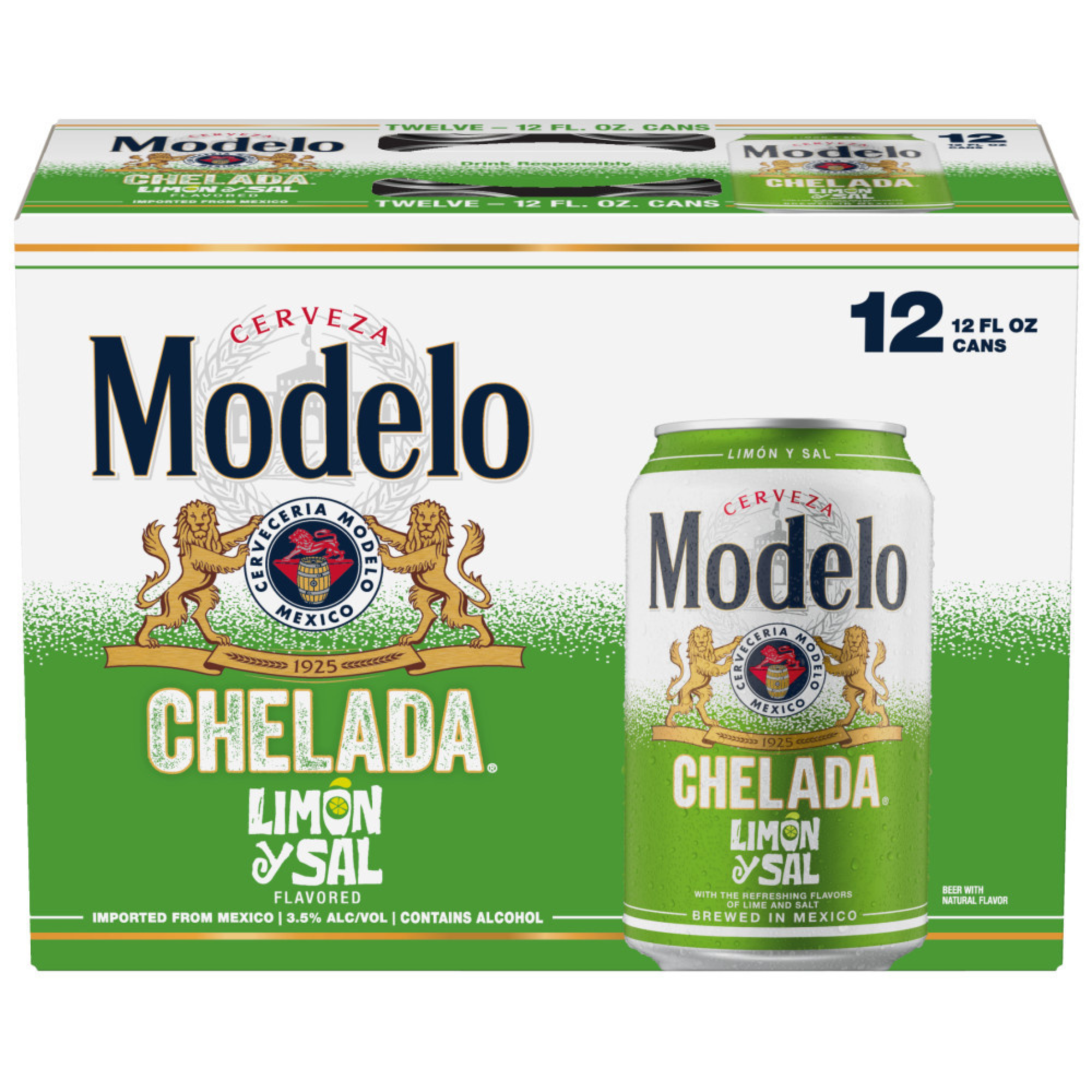Modelo Chelada Limon y Sal 12 Pack | 12oz Cans – Park Plaza Liquor and Deli