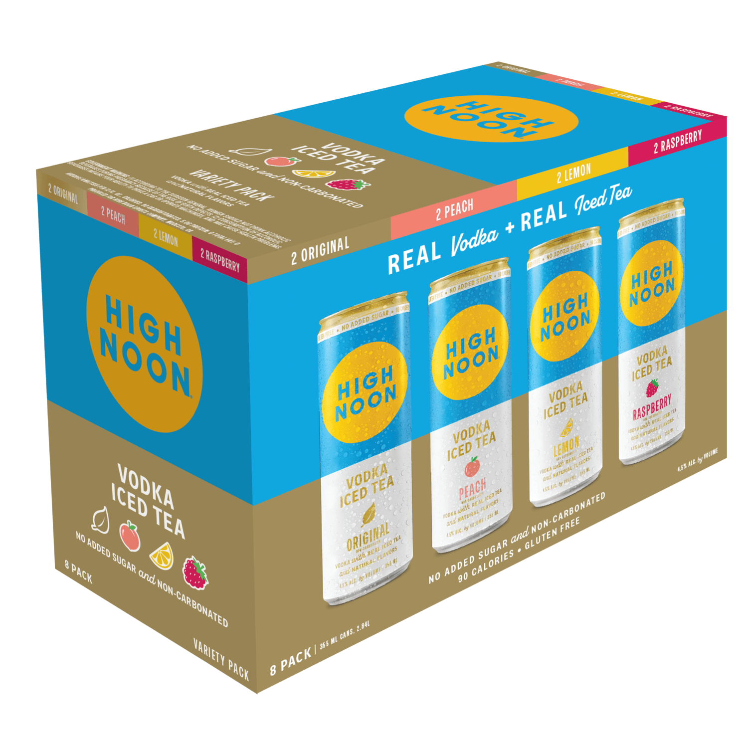 High Noon Vodka Iced Tea Variety Pack 8 Pack | 12oz Cans – Park Plaza ...